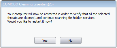 Comodo Cleaning Essentials (CCE) Version 11.0 Full Scan | The Security Products